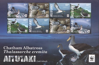 2016-Aitutaki-WWF-Albatrosul Chatham. – Marry Stamps