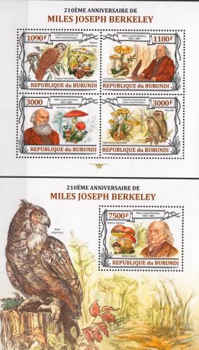 2013 -210 de ani de la nasterea lui Miles Joseph Berkeley. – Marry Stamps
