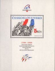 Cehoslovacia-1989-A 200-a aniversare a Revolutiei Franceze; Expozitia ...